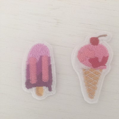 Icecream Patches E Machine Embroidery Patch Applique Designs Assorted ...