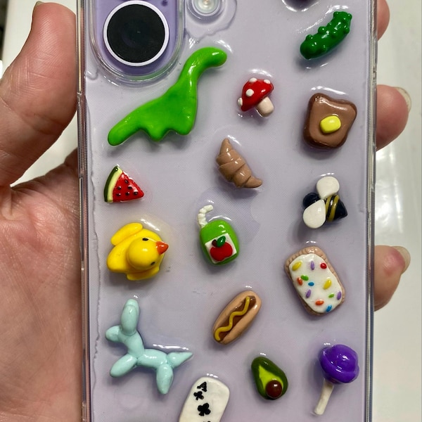 Handmade Polymer Clay Charm Phone Case | 1st Collection! - Etsy