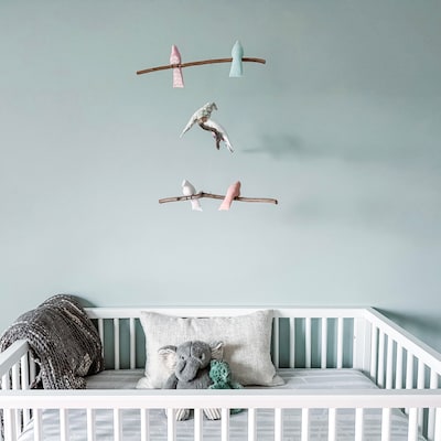 Custom Bird Mobile Choose Your Colors Baby Crib Mobile Bird Nursery ...