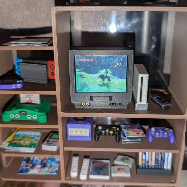 Min64 - Mini Game Console - Add Games and Cart Storage! - Etsy