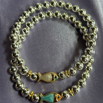 Traditional Turkish Artisan Handmade Cube Glass Beads, Large Hole Glass ...