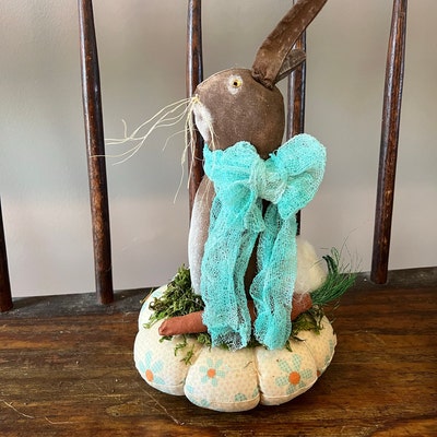 Primitive Rabbit Doll Rabbit E Pattern Rabbit Sewing Pattern Primitive ...