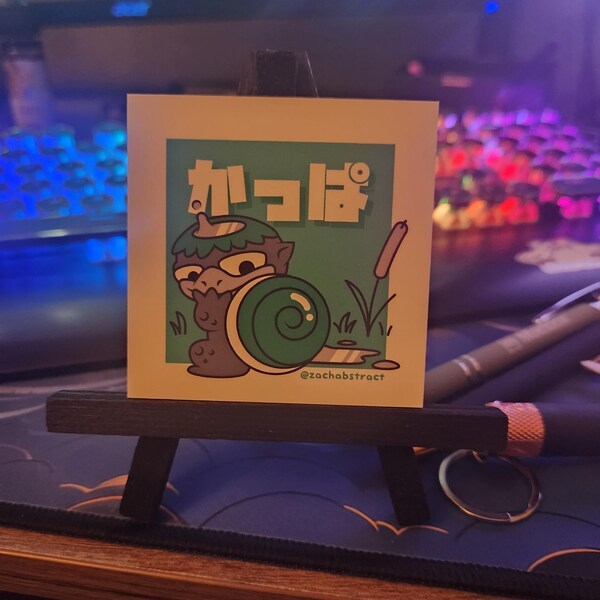 Purple Gyokuto Bunny Rabbit Yokai Square Art Print - 8 Inches Wide, 8 ...