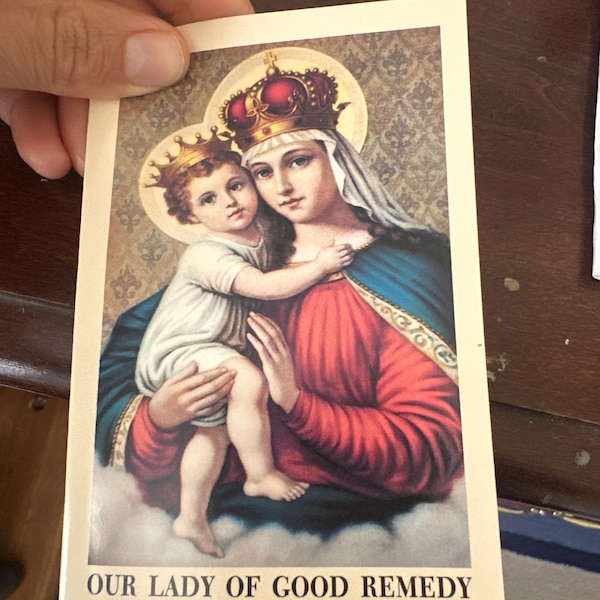 Our Lady of Good Remedy Prayer Card - Etsy