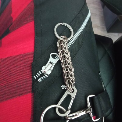 Titanium Flexible Minimalist Keychain, Solid Titanium Carabiner, Key ...