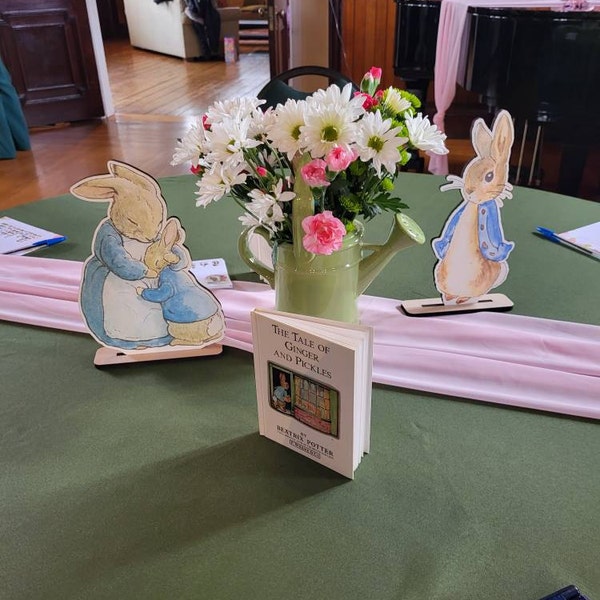 Peter Rabbit Figure | Wooden Peter Rabbit Table Decor | Peter Rabbit ...