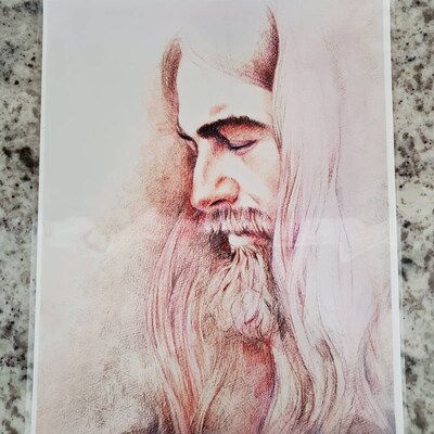 GEORGE HARRISON Art Print-from Original Watercolor/drawing, BEATLES ...