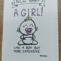 New Baby Card Second Child - Etsy Ireland