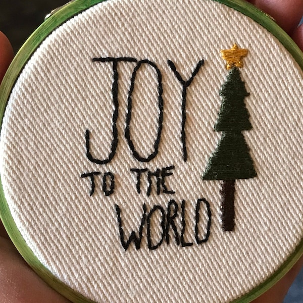 Pattern- Embroidered Word Ornament PDF Pattern - Etsy