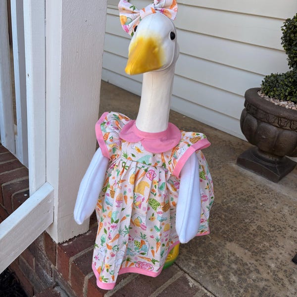 Porch Goose Dress With Matching Bonnet for St. Patrick's Day W/ Bonus ...