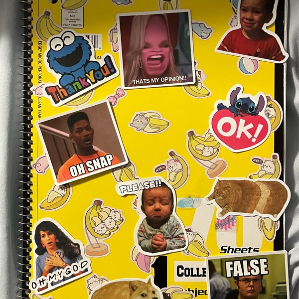 10-100 Throwback Memes and Funny References Sticker Pack - Etsy