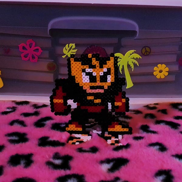 Spongebob Squarepants Perler - Doodle Bob and Goofy Goober Guitar - Etsy