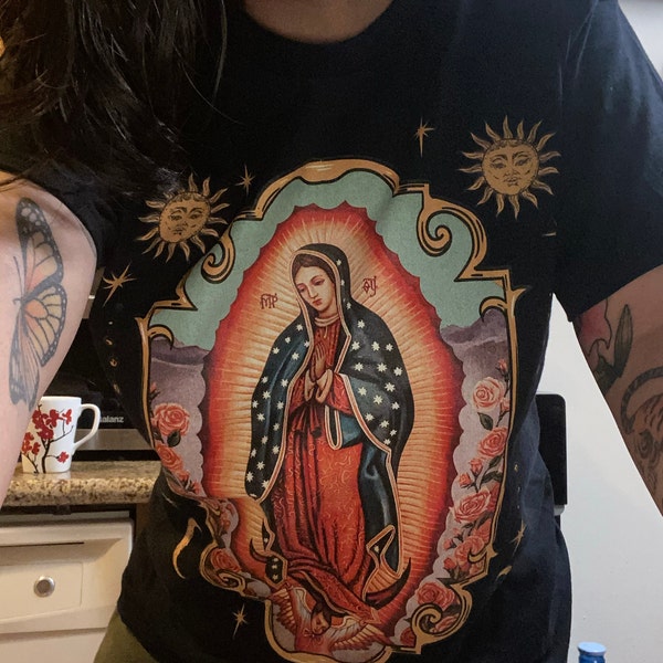 Virgin Mary Shirt, Mother Mary Shirt, Our Lady of Guadalupe Shirt ...
