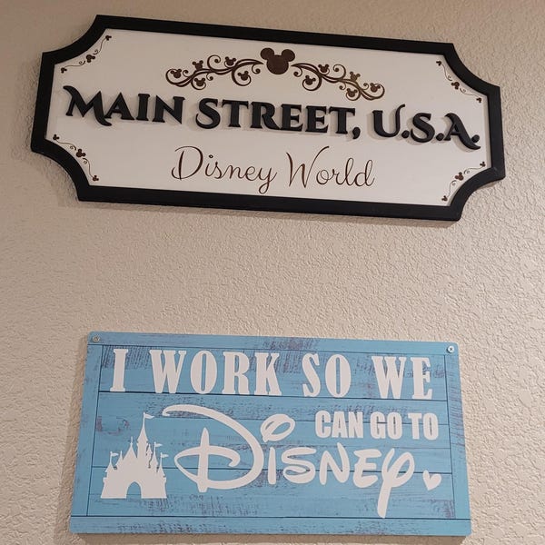 Disney Main Street Sign | Classic Disney Decor | Disney Home Decor ...