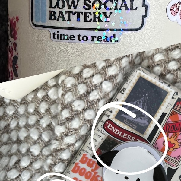 Pack Kindle Stickers Blue Bookish Sticker Pack Kindle Kobo Decor Reader ...