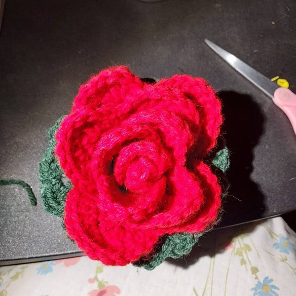 CROCHET PATTERN - Rose Flower Coaster Set Crochet Pattern Flower ...