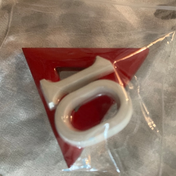 Delta Line Number Lapel Pin - Etsy