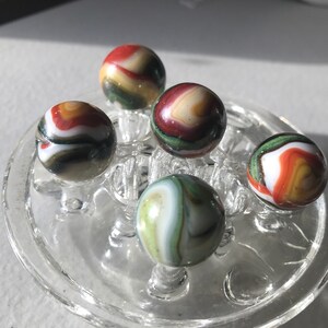 Set of 5 or 10 serpent Mega Marble Glass Marbles 5/8 16mm | Etsy