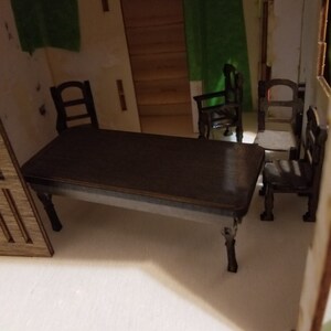 1/48th Kit Wonky Desk and Chair, Quarter Scale - Etsy