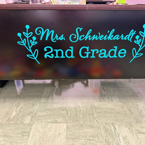 One Rule Classroom Wall Vinyl Decal, Classroom Door, Be Your Best Decal ...