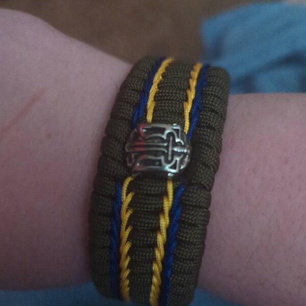 Paracord Monkey Fist Hand Braided Monkey Fist Keychain, Braided ...