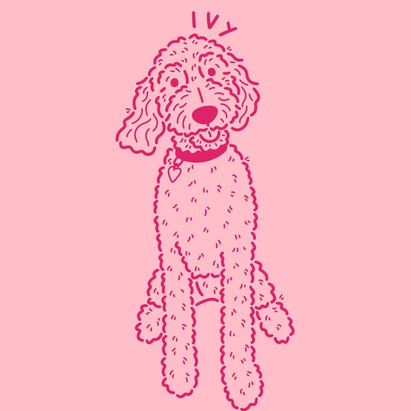 Custom Dog Portrait, Badly Drawn Dog, Pet Portrait, Pet Commission ...