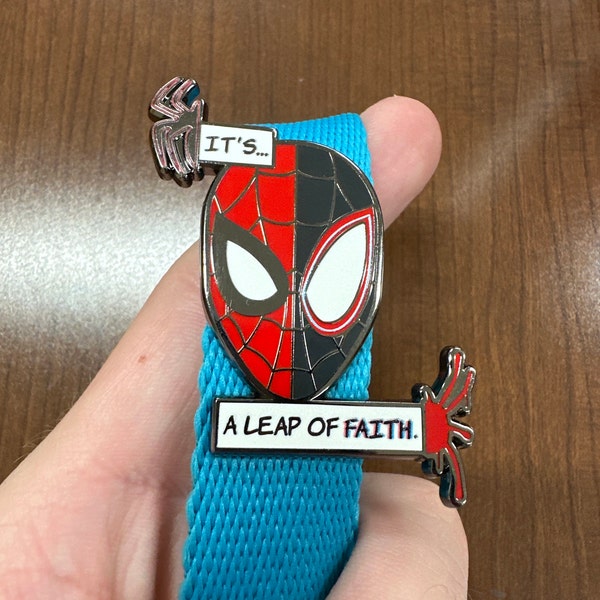 Spider-man Leap of Faith Pin - Etsy