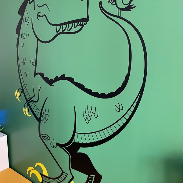 T-rex Dinosaur Wall Decal for Kids, Large Dinosaur Wall Sticker for ...