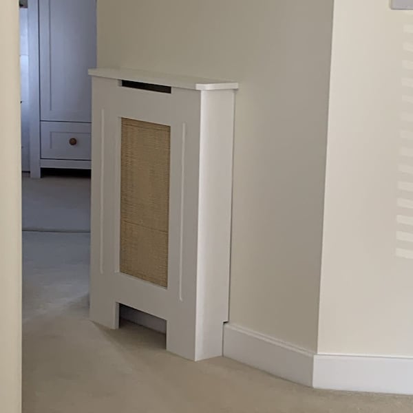 Medium Black Rattan Radiator Cover - Etsy UK