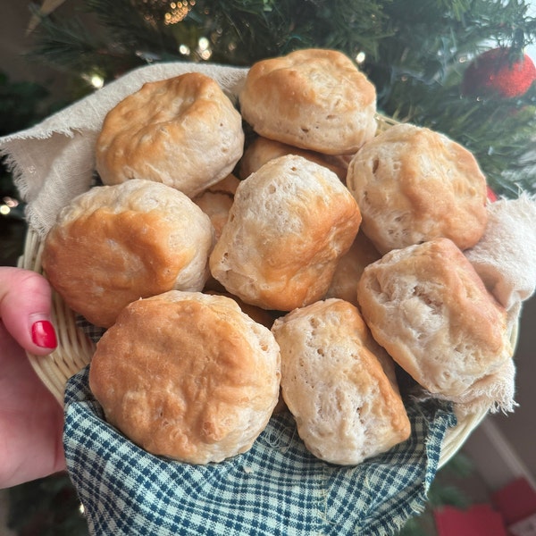 Fake Southern Style Biscuits (basket of 12) - Etsy