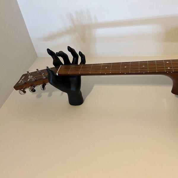 Black Left Guitar Hanger - Female Hand - Etsy