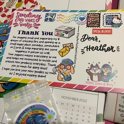 Traveling Sticker Postcards set of 5 Postcards - Etsy