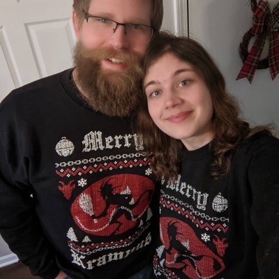 Krampus Ugly Christmas Sweater, Christmas, Saint Nicholas, Chains ...