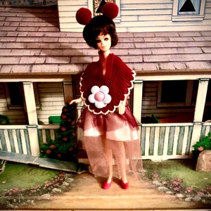 Topper Dawn palitoy Pippa Doll Vintage Handmade Wedding Gown and Veil ...