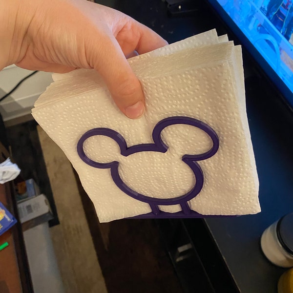 Disney Stylized Mickey Mouse Napkin Holder, Disney, Kids, Fun, Party ...