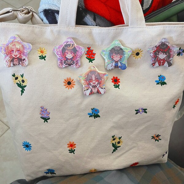 Nijisanji Vtuber | Star Buttons - Etsy