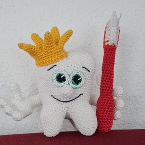 Crochet PATTERN Tooth Crocheted Tooth PDF Pattern Amigurumi Tooth and ...