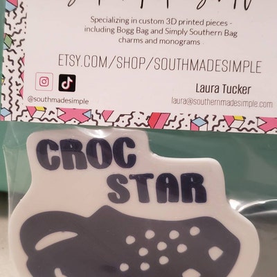 Croc Star Bogg Bag Charm, Bogg Bag Buttons, Bogg Bag Accessories, Bogg ...