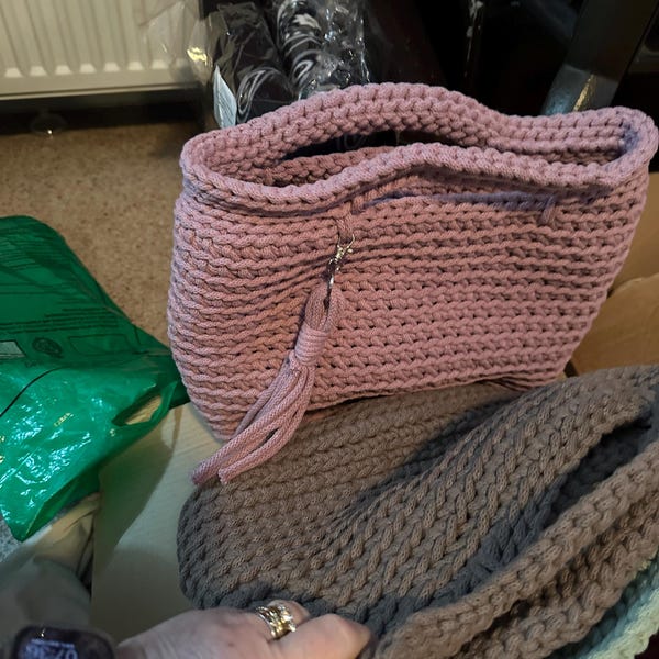 Crochet Bag PATTERN, Bilibag, Pyramid Bag, Pattern & Tutorial, Crochet ...