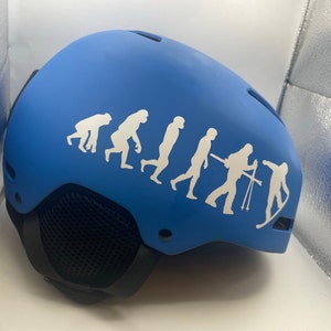 White Snowboarding Evolution Sticker - Etsy