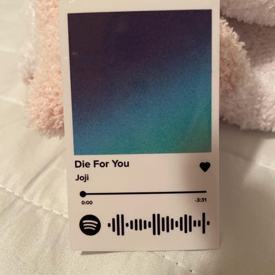 CUSTOMIZABLE Spotify Album Sticker Scannable Spotify Code Personalized ...