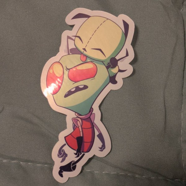 Invader Zim Stickers: Zim GIR Dib Gaz Tak Minimoose Mimi - Etsy