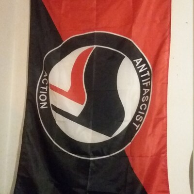 Antifascist Action Flag Banner 3 3x5ft Antifascist Anti-fascist ...