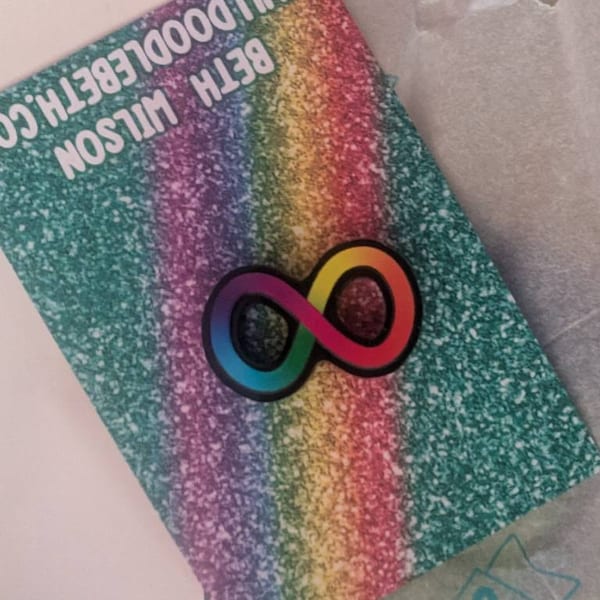 Rainbow Infinity Spectrum PIN - Autistic Neurodiversity - Acrylic - Etsy