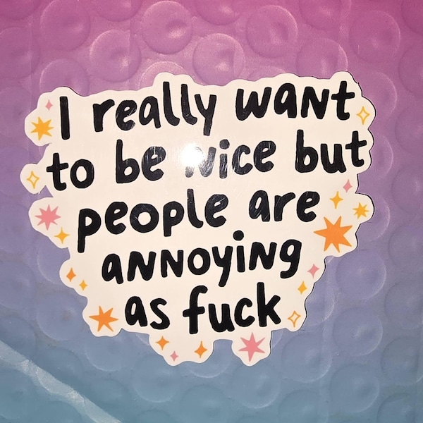 My Work Vocabulary, Funny Work Sticker, Offensive, Waterproof Sticker ...
