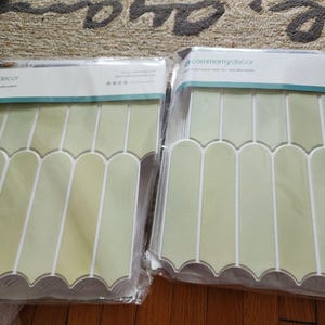 10pcs 3D Mosaic Peel and Stick Wall Tile, DIY Matt Linear Stick on ...