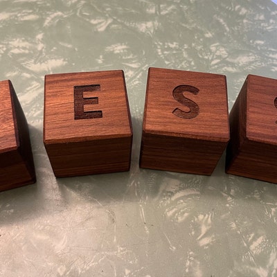 Custom Name Wooden Blocks handmade Personalized Blocks on Solid Wood ...