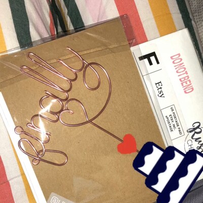 Rustic Cake Topper Wire Cake Topper Finally Wire Cake Topper Wedding ...