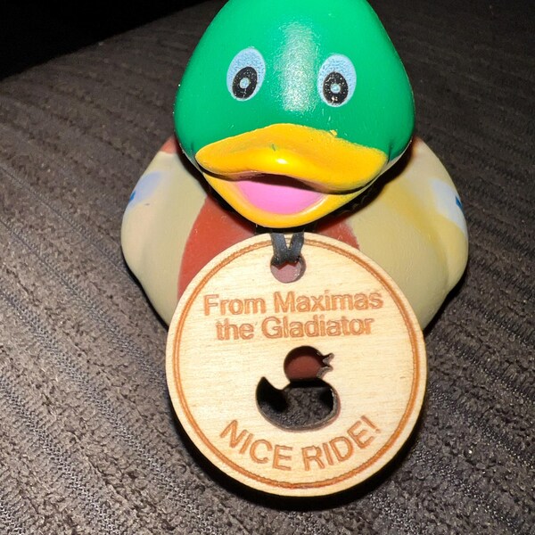 Custom Tags Wooden Duck Tag Personalized Youve Been Ducked Tags for ...