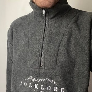 Embroidered Folk Oversized Fleece - Etsy UK